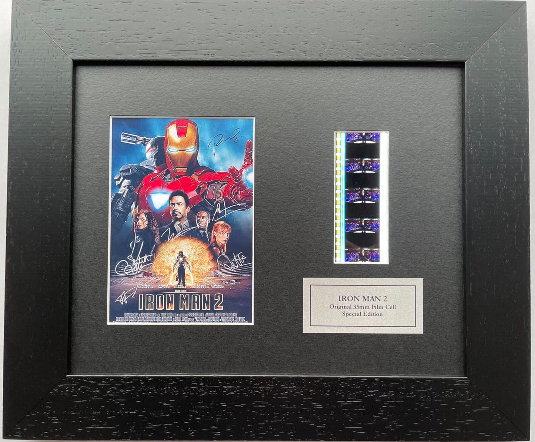 Hand Crafted Display Featuring Original 35mm Film Cells for IRON MAN 2 ...