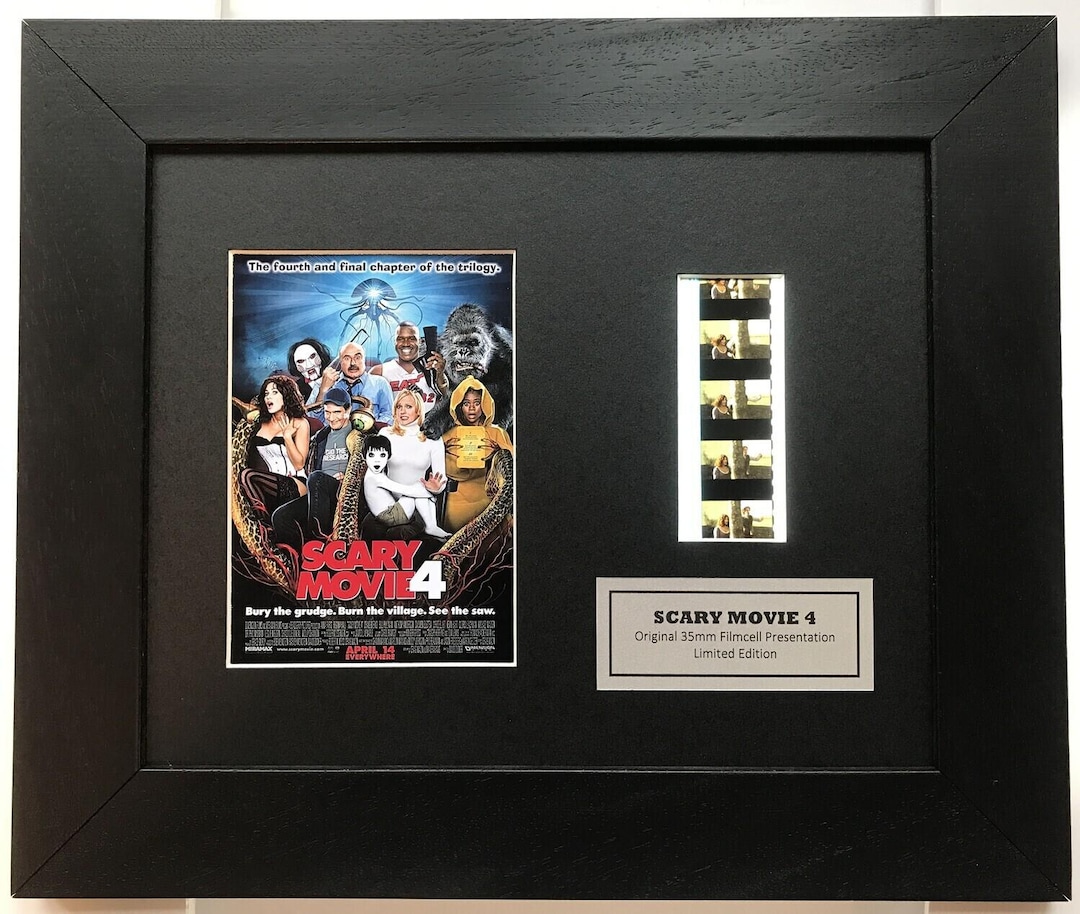 Handmade Display Featuring Original 35mm Film Cells for SCARY MOVIE 4 ...