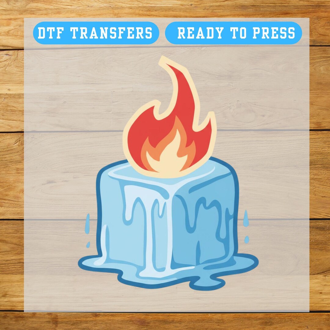 Protest Heat Transfer: Melting Ice Cube With Red Flame - Ready to Press ...