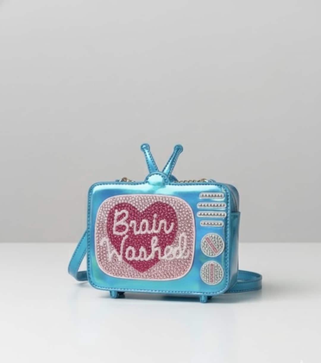 Custom Bedazzled Brain Washed TV Purse - Etsy