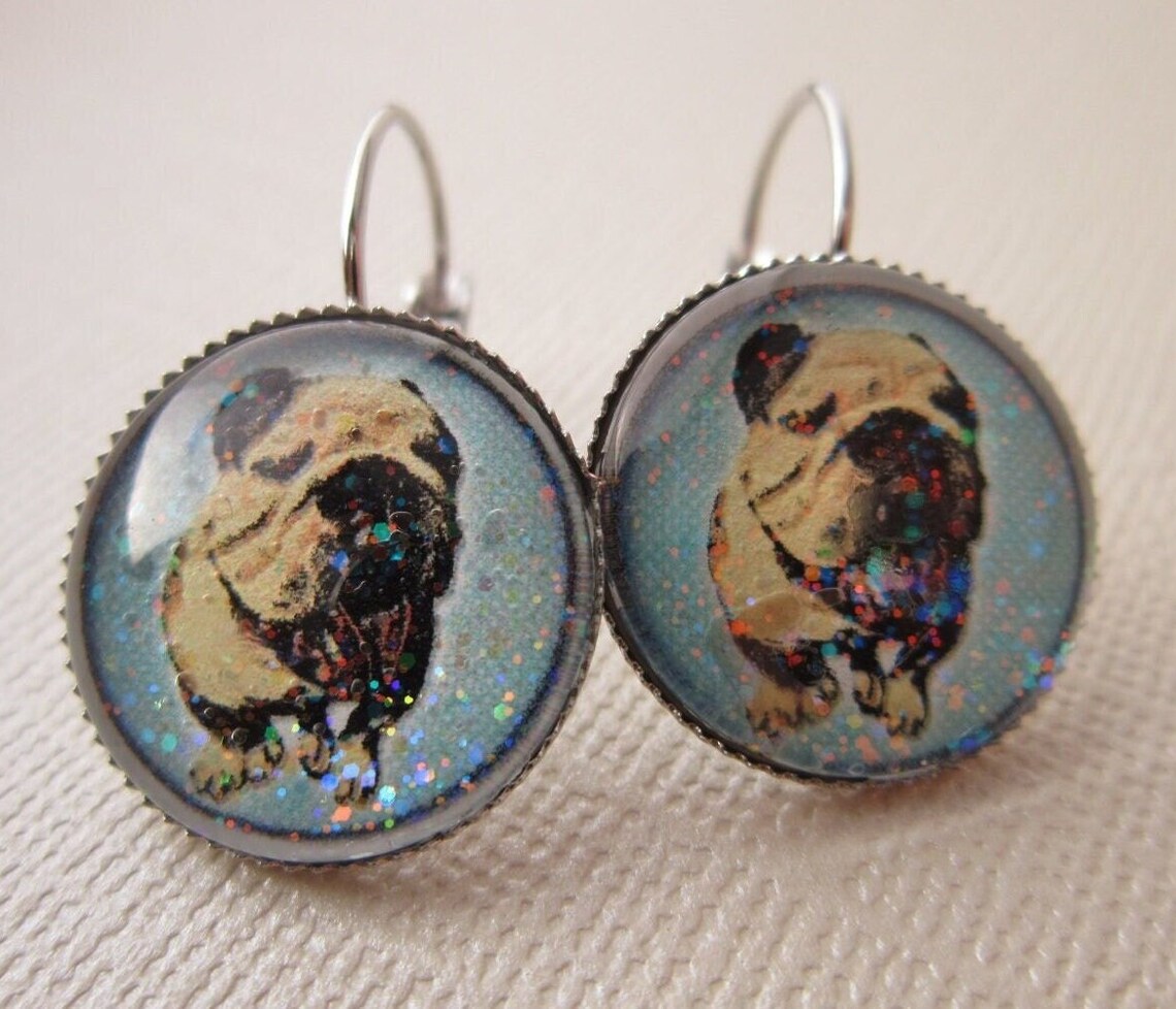 Big Bully Dog Earrings - Etsy