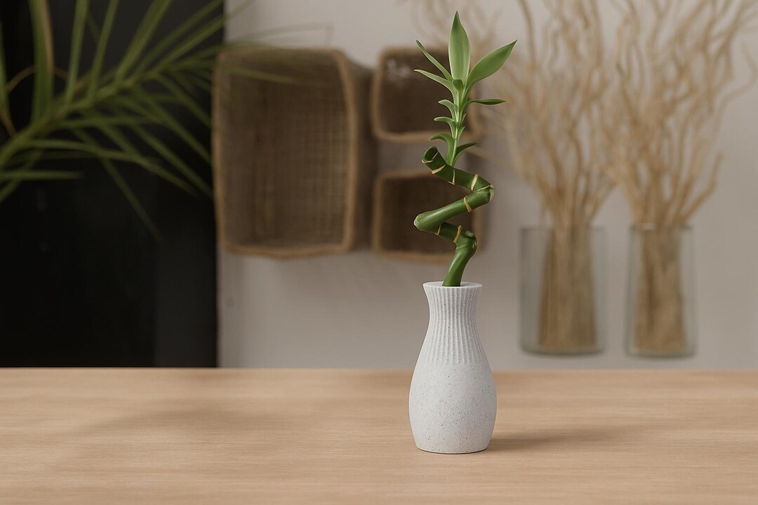 3D Printed Marble Grey Tallo Vase | Modern Home Decor | Minimalist ...