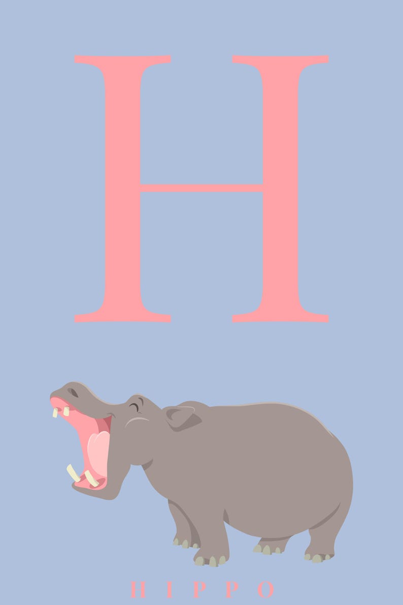 Printable Animal Alphabet | A-Z Wall Art | Digital Download - Etsy