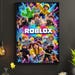 Colorful World of Roblox - 6 Digital Images JPG, Digital Roblox, Poster ...