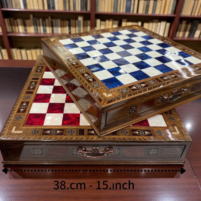 Luxury Handmade Chess Set and Wooden Chess Board - Etsy