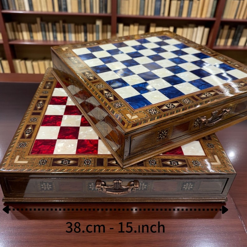 Luxury Handmade Chess Set and Wooden Chess Board - Etsy