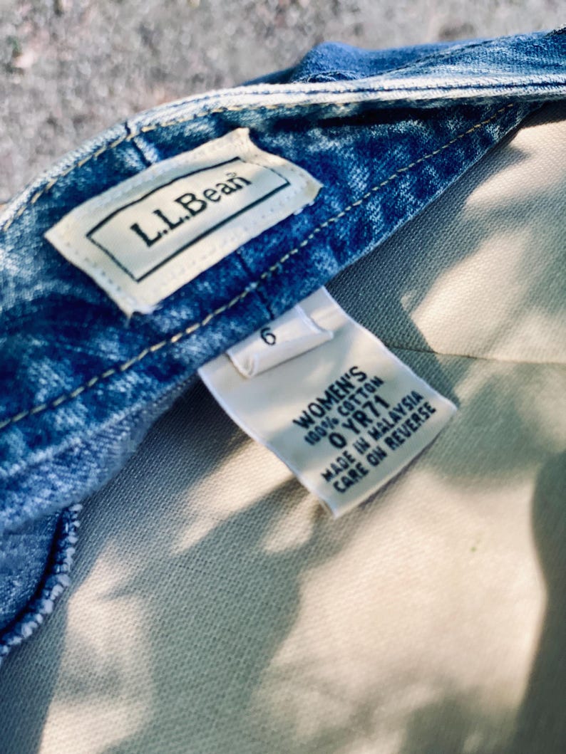 1980s Vintage Denim Maxi Skirt by L.L. Bean - Etsy