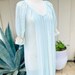 Barbara Eden Inspired Vintage Sheer Baby Blue Gown Robe - Lace Accents ...