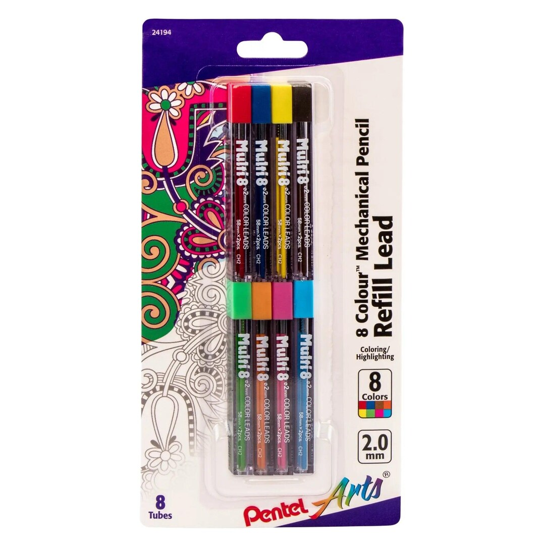 The 8-colour Pencil Refill, Assorted 8 Pack - Etsy