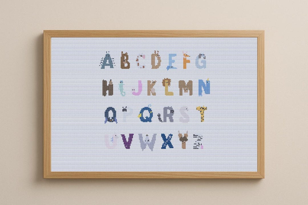 Animal Alphabet Bundle Nº 2 Letters – Cross Stitch Pattern A–Z ...