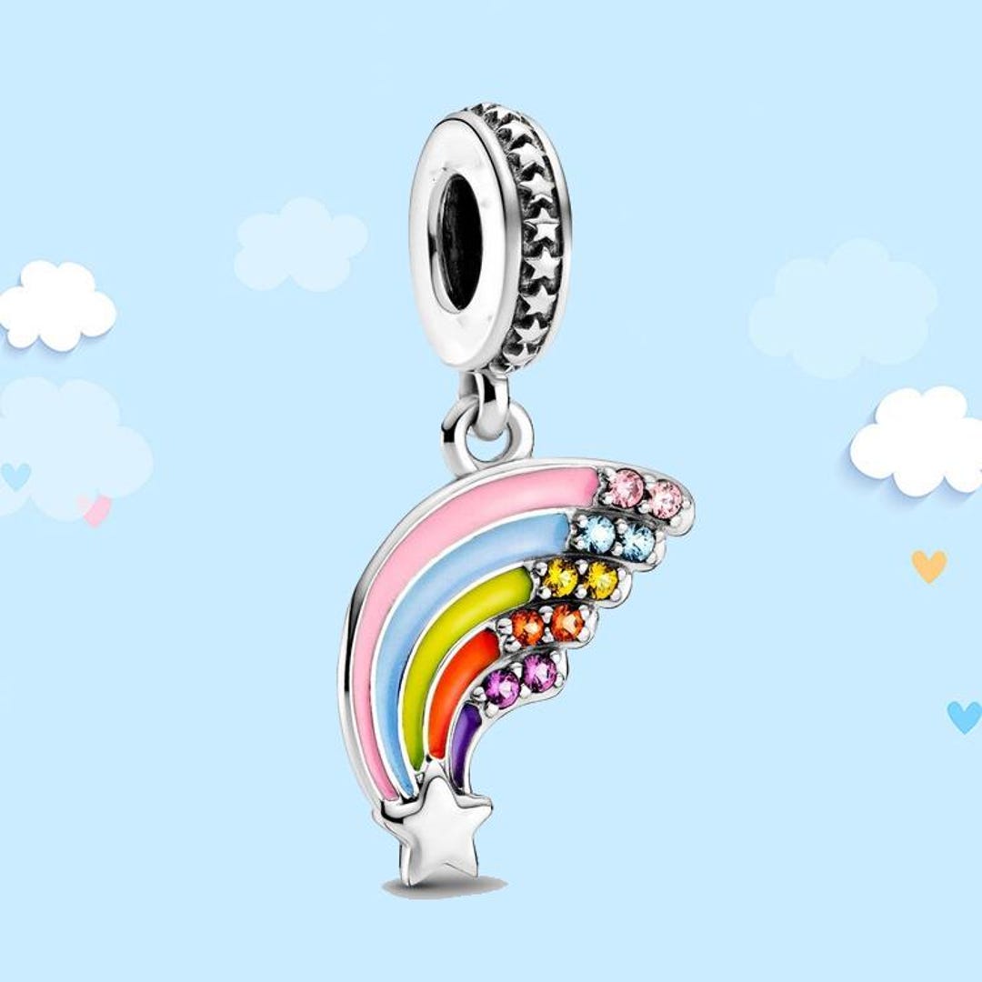 Pandora Colourful Rainbow Silver 925 Dangle Charm - Etsy