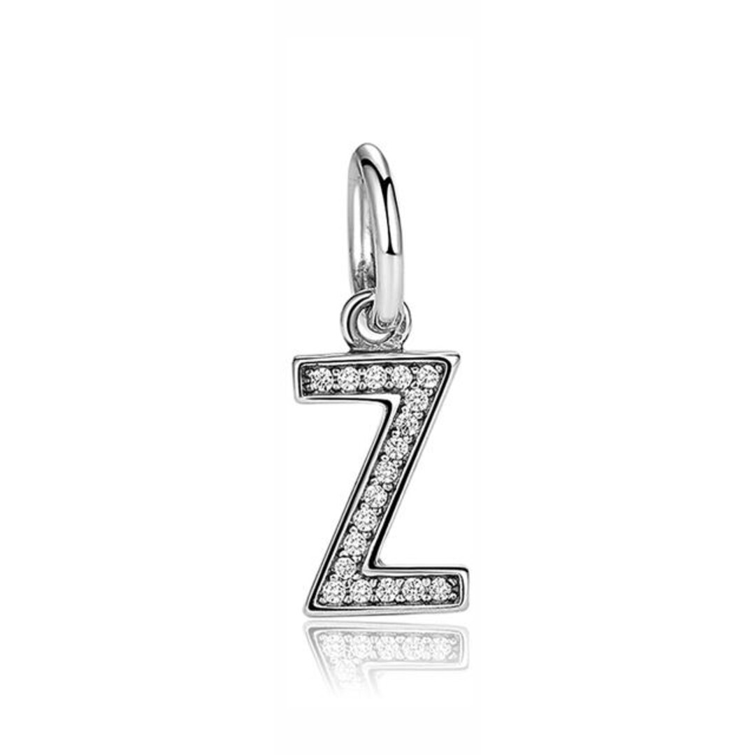 Pandora Sterling Silver Letter Z Initial Dangle Charm - Etsy