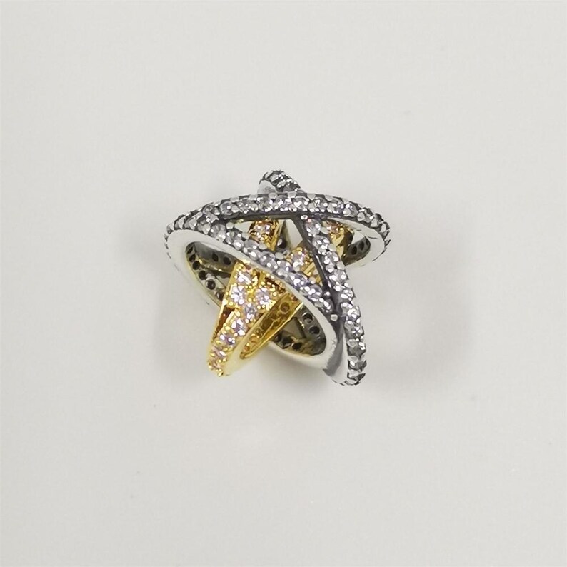 Pandora Sparkling Crossover Star Charm - Etsy