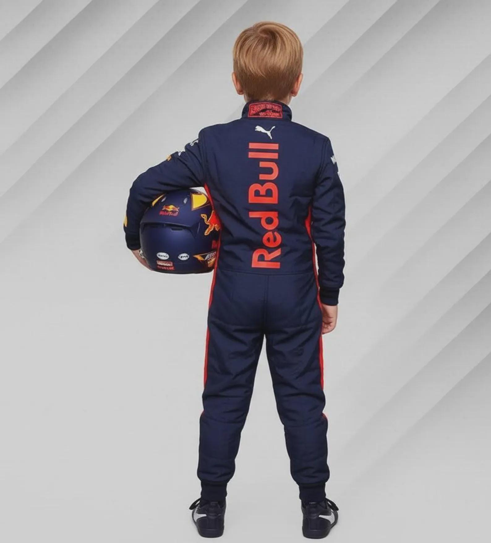 Red Bull F1 Kids Go Kart Racing Suit – Formula 1 Replica Racewear With ...