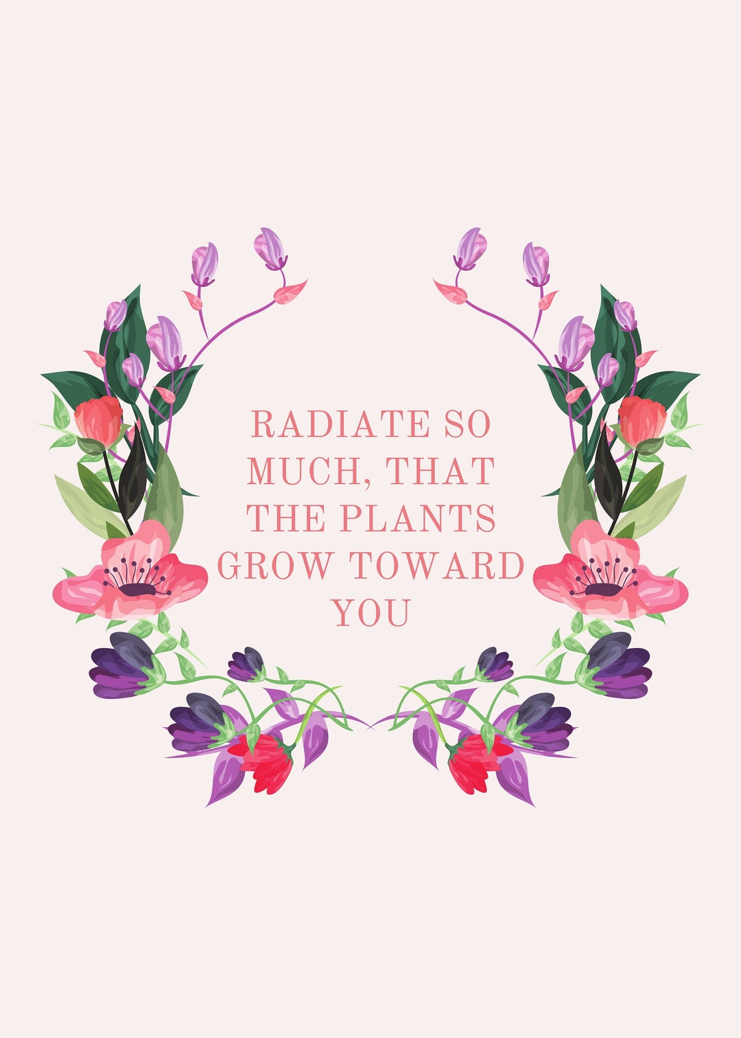 PRINTABLE Plant Quote Print, Botanical Print, Plant Lover Gift, Plant ...