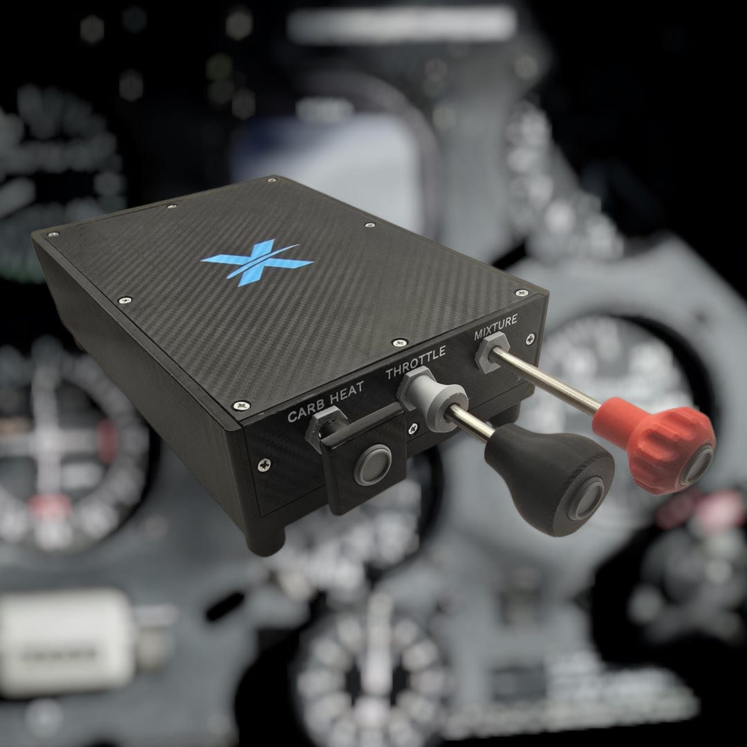 Throttle Quadrant With Carb Heat & Mixture | Flight Simulator Hardware ...
