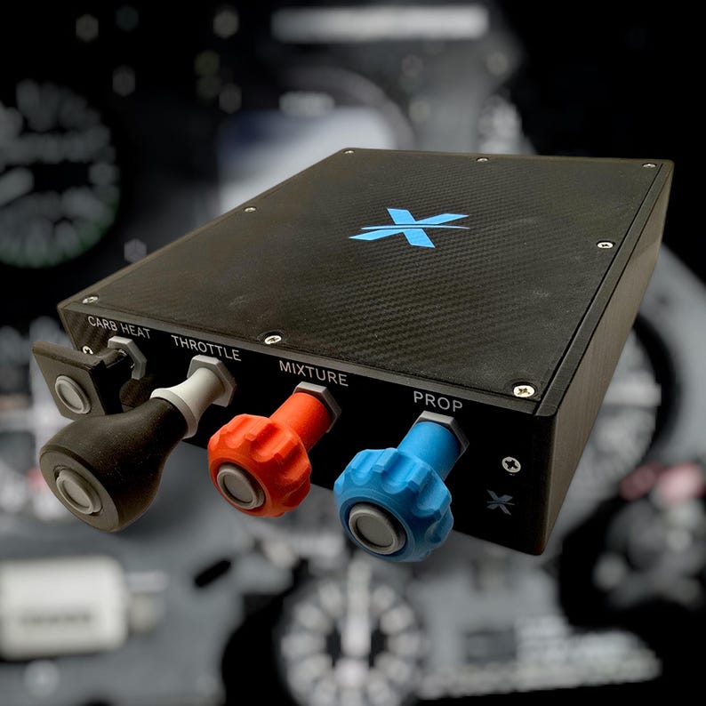 Throttle Quadrant With Carb Heat, Throttle, Mixture and Prop | Cessna ...