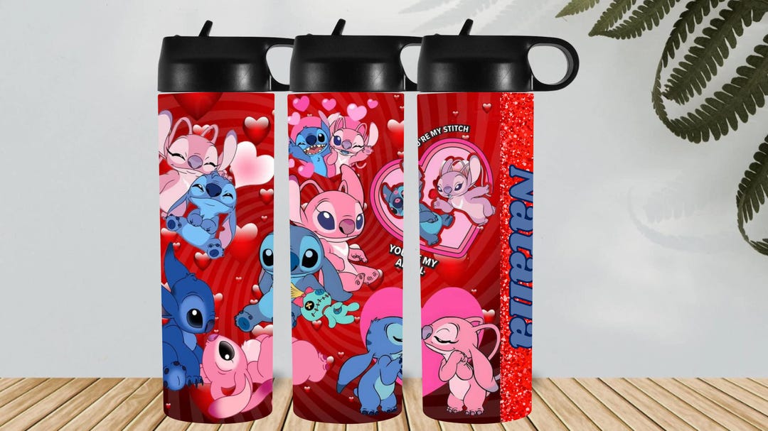 Lilo and Stitch Personalised Water Drink With Your Name - Etsy