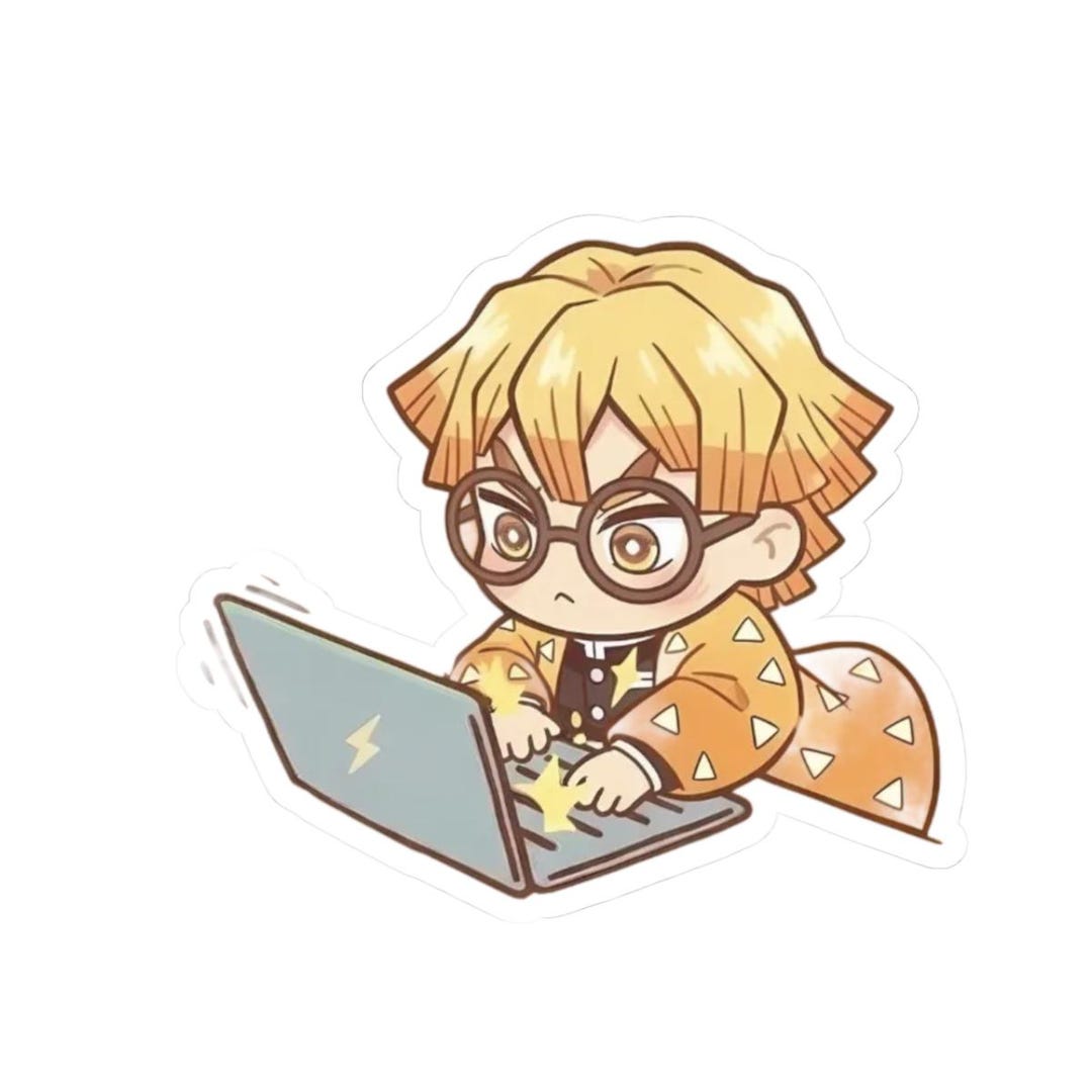 Zenitsu Agatsuma Sticker (1) - Etsy