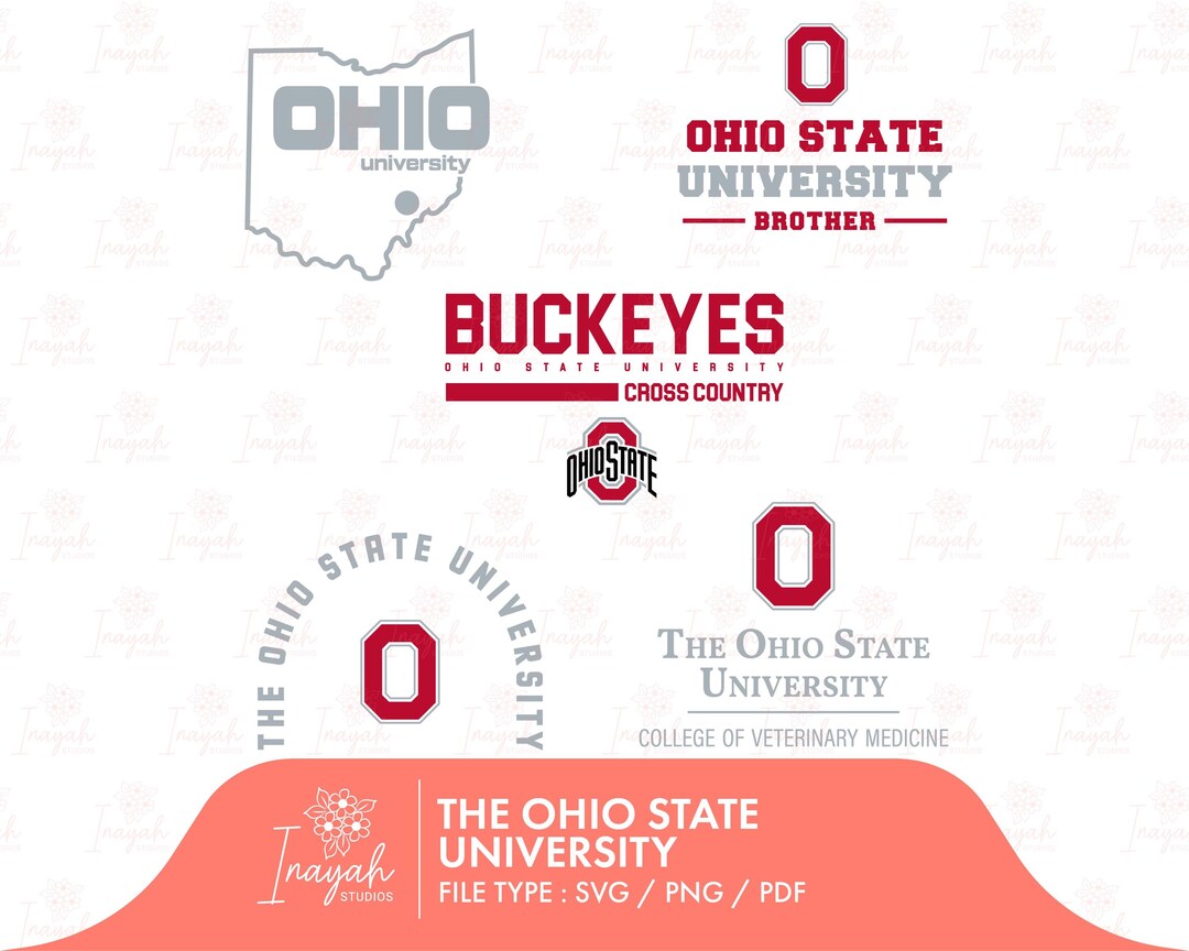The Ohio State University Svg Bundle Pack of 5 OSU Png Bundle OSU ...