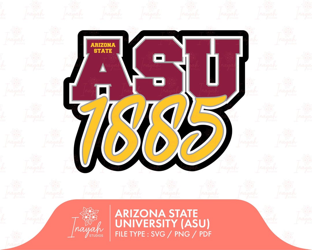 ASU 1885 Svg Design Arizona State University Svg Design Sundevils Png ...