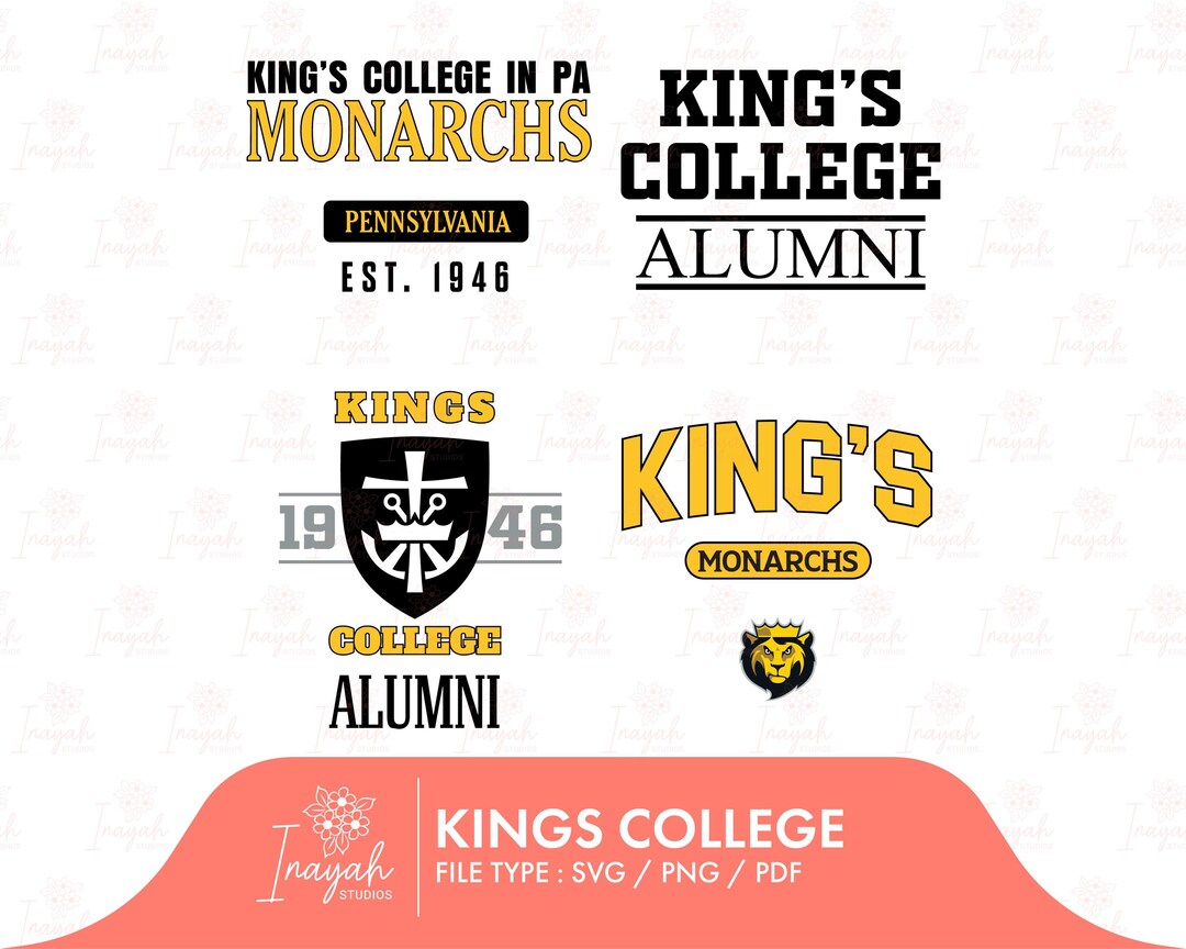 Kings College Monarch Svg Bundle Pack of 4 Kings Alumni Png Bundle ...