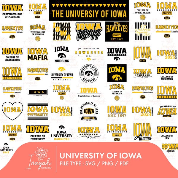 University of Iowa Svgs - Etsy UK