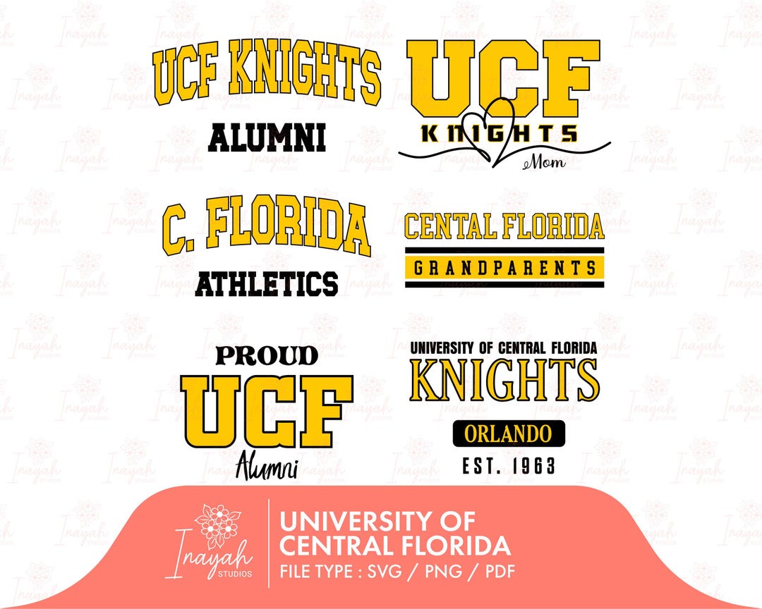 UCF Knights Svg Bundle Pack of 6 UCF Png Shirt Design Bundle Proud UCF ...