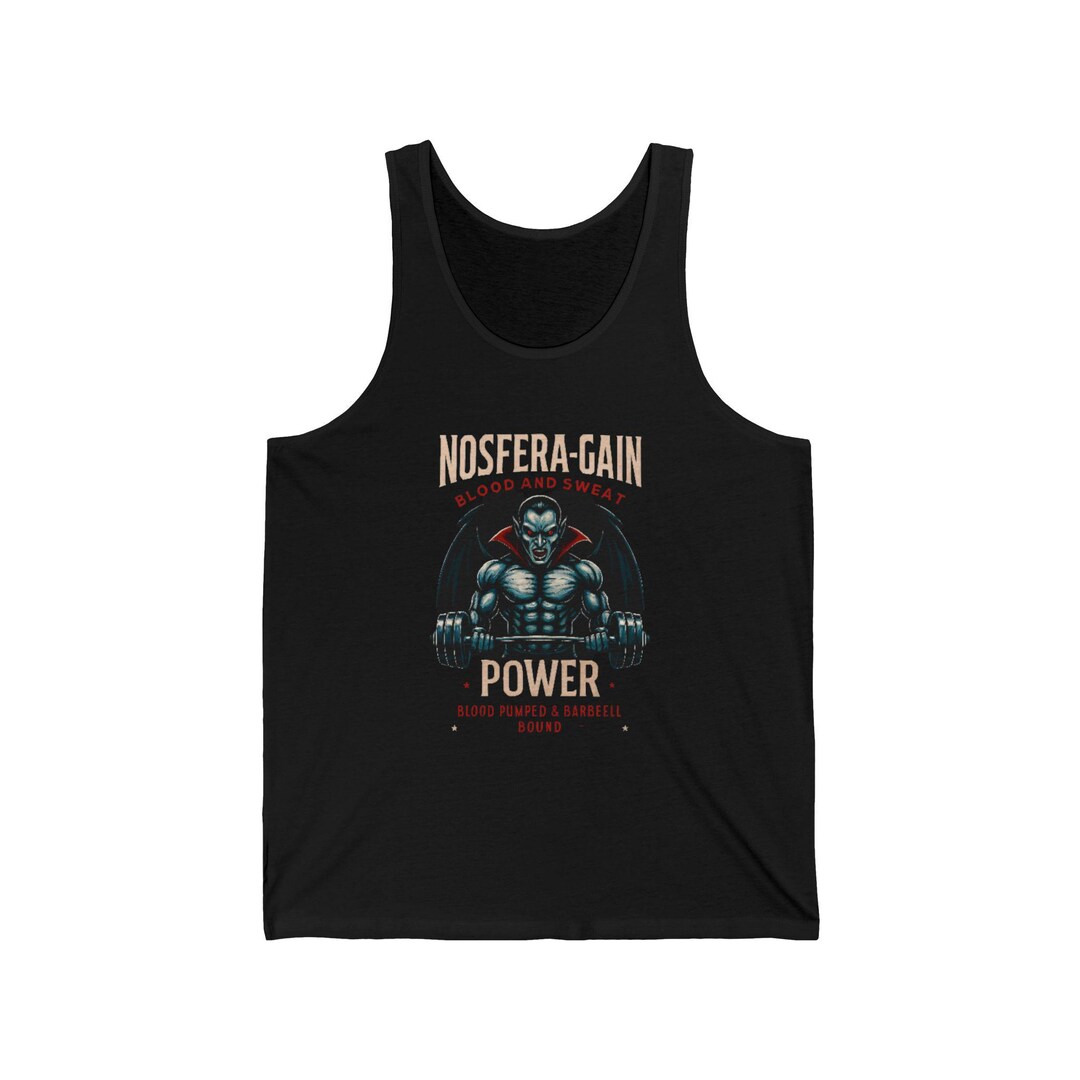 Vampire Bodybuilder Tank | Vampire Gym Muscle Workout Tank Top - Etsy