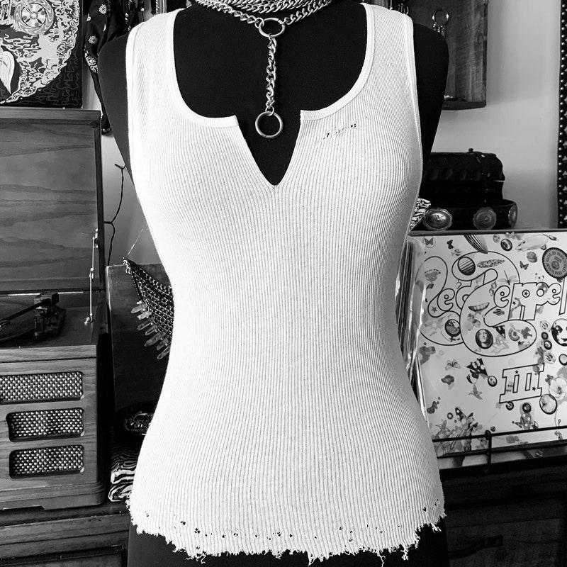 Womens Biker Tank Tops Etsy