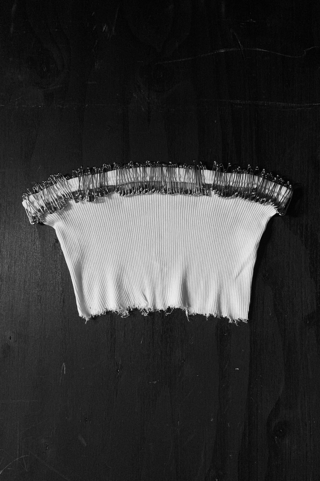 PUNK ROCK Lies Heavy Safety Pin Cut off Underboob Crop Tube - Etsy