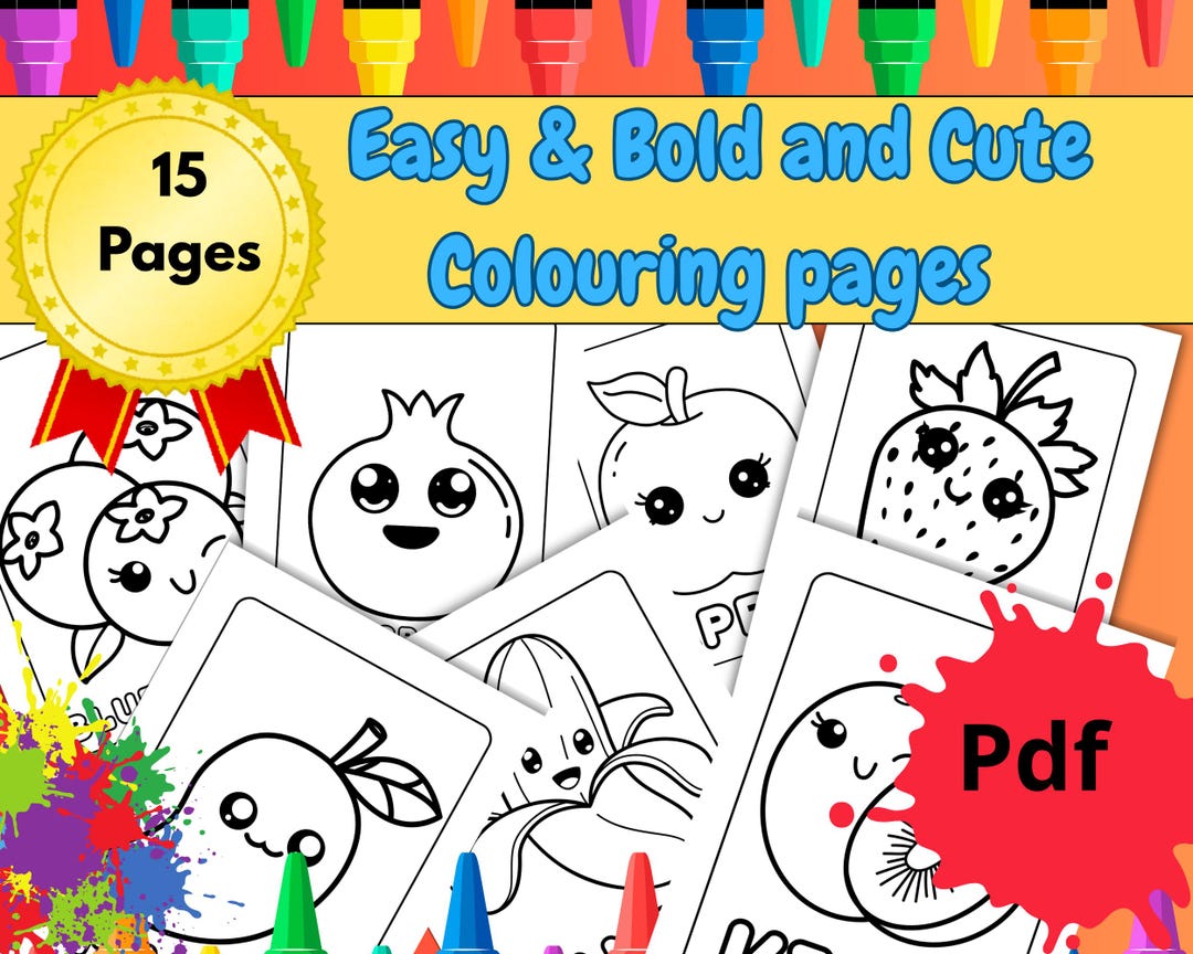 Printable Fruit Coloring Pages | Fun & Educational Coloring Sheets for ...