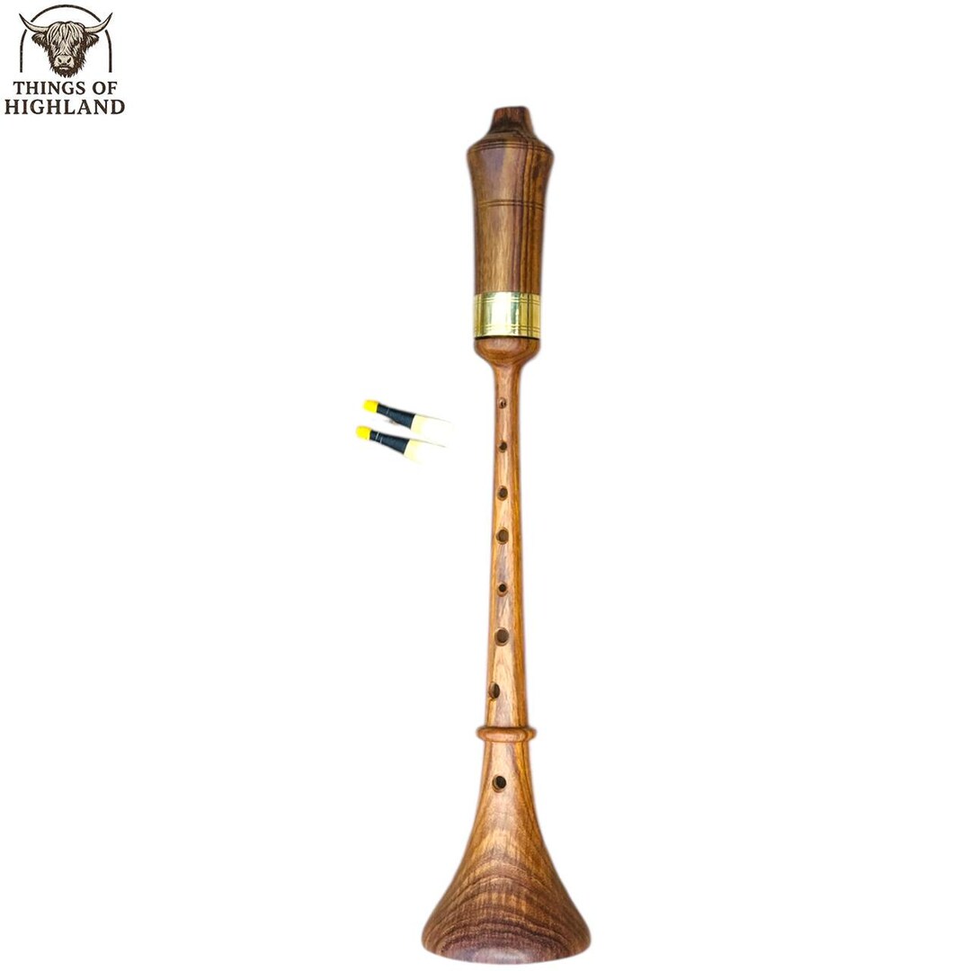 Natural Rosewood Rauschpfeife | Medieval German Shawm Small Wooden ...