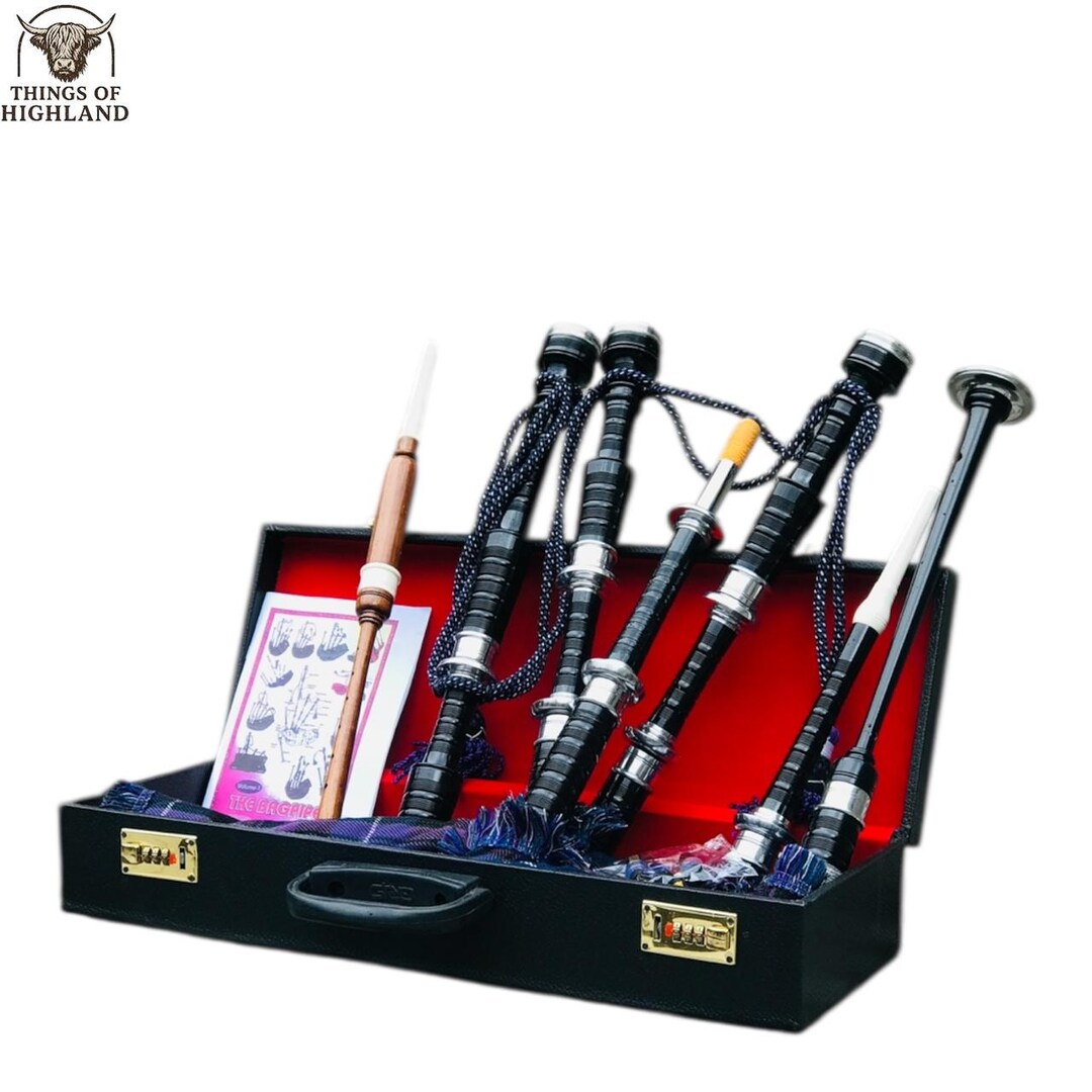 Scottish Highland Bagpipe Set: Traditional Celtic Pipes, 50+ Tartans - Etsy
