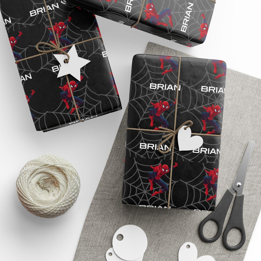 Personalized Spider-man Wrapping Paper: Superhero Birthday Gift - Etsy