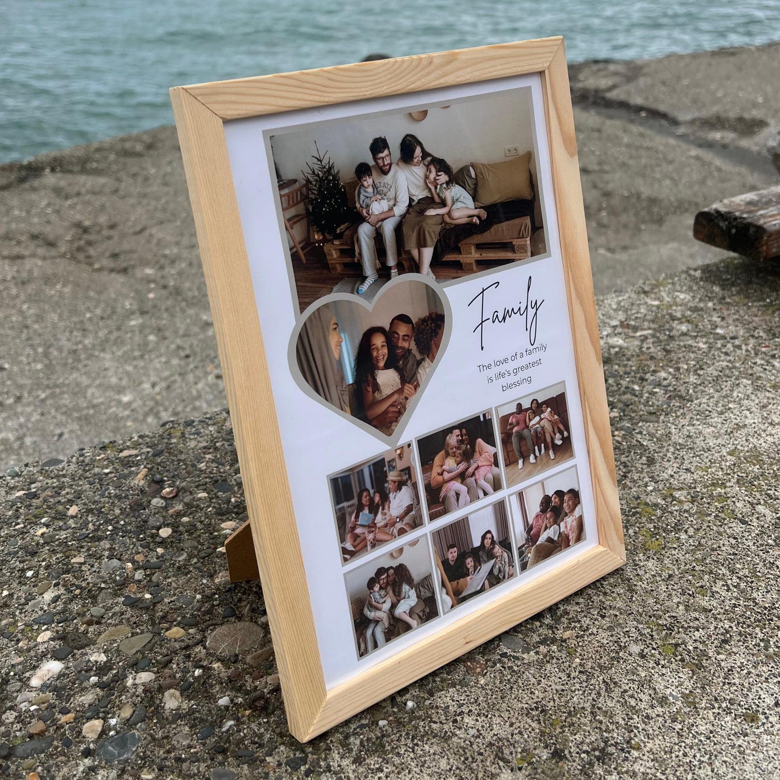 Custom Family Photo Collage Frame: Personalized Memory Gift - Etsy