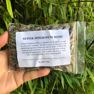Sphagnum Moss Natural Drainage Filter Substrata for - Etsy
