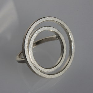 Modern Contemporary Ring "o2" in Sterlingsilver. - Etsy UK