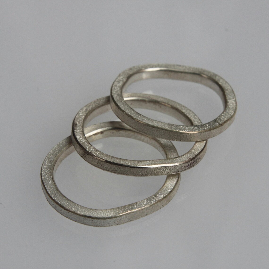 3 Stacking Rings in Sterling Silver | Etsy