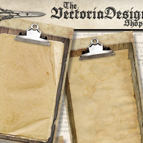 Clipboard Papers Printable Grunge Paper Crafting Background - Etsy