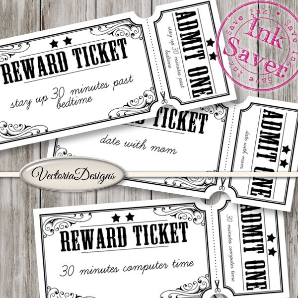 Reward Tickets - Etsy