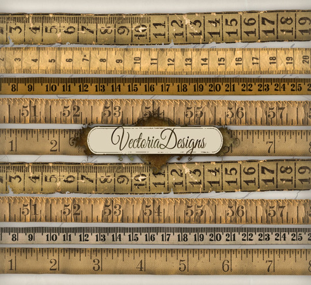Vintage Tape Measure, Old Tape Measure, Digital Collage Sheets, Digital ...