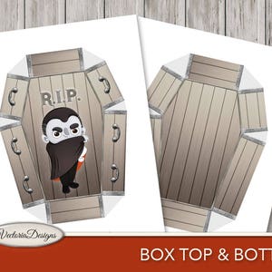 Vampire Coffin Box, Printable Halloween Boxes, Coffin Treat Box ...