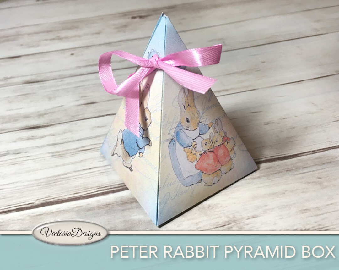 Peter Rabbit Pyramid Box Printable Beatrix Potter Diy Paper Crafting ...