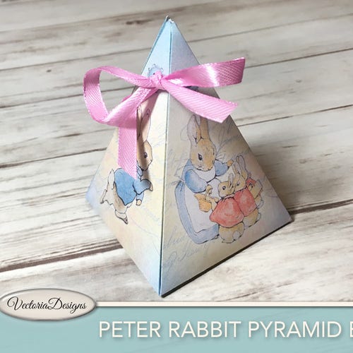 Peter Rabbit Pyramid Box Printable Beatrix Potter Diy Paper | Etsy UK