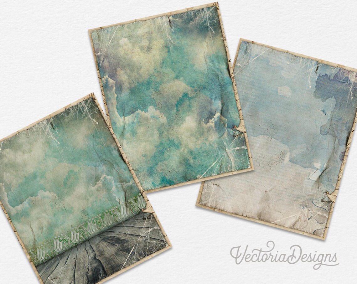 Winter Paper Pack, Junk Journal, Winter Themed Papers, Decorative Paper ...
