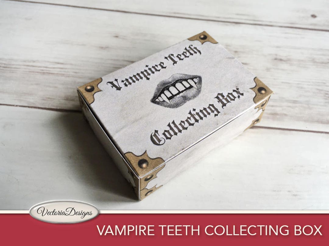 Printable Vampire Hunter Teeth Crafting Box for Halloween Party. Do It ...