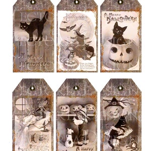 Halloween Tags, Vintage Halloween Images, Halloween Printables ...