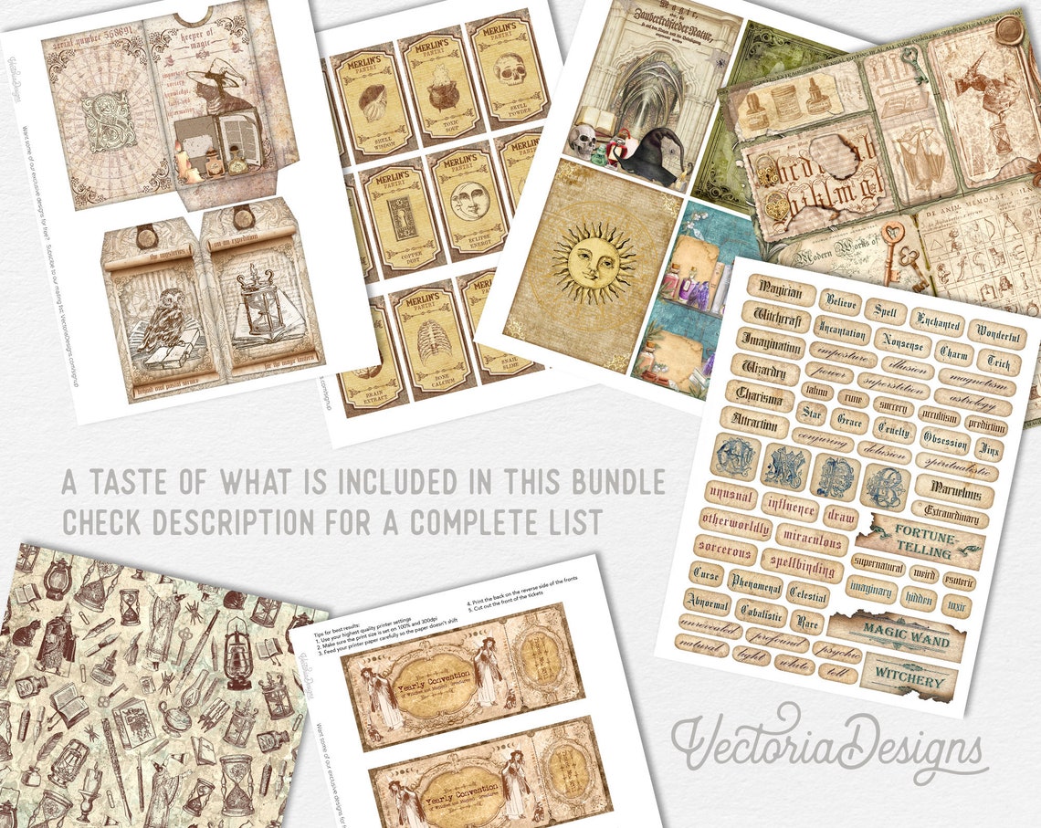 Wizard Library MEGA Crafting Bundle 002443 NEW - Etsy