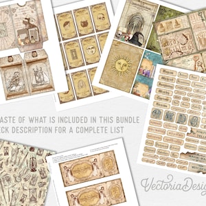 Wizard Library MEGA Crafting Bundle, Wizard Printables, Halloween Craft ...